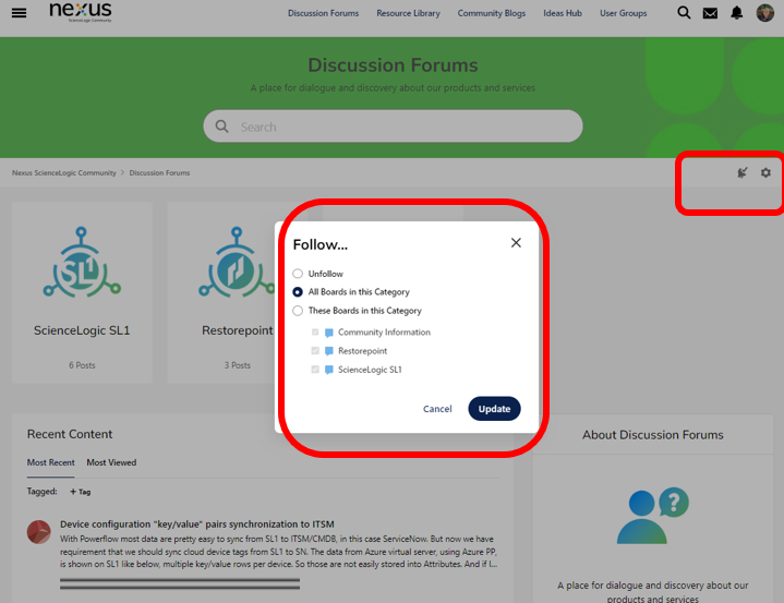 Nexus Community Tip: Follow Areas & Content for updates | Nexus ...